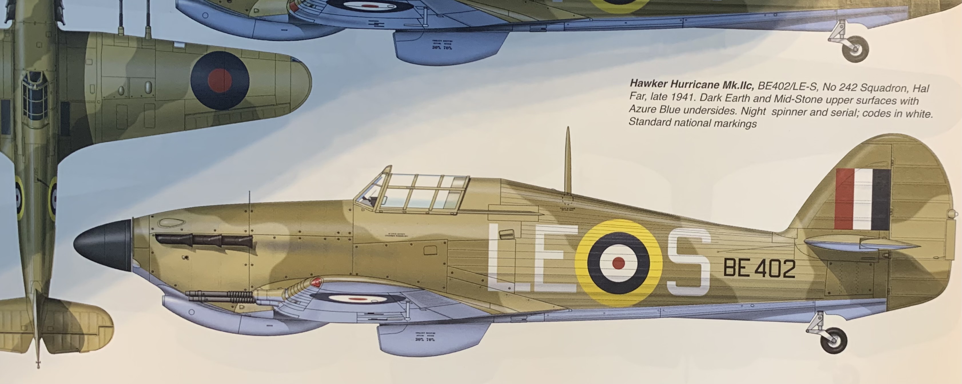 paint schemes of various Hurricane IIs, Malta 1942-43 - Aircraft WWII ...